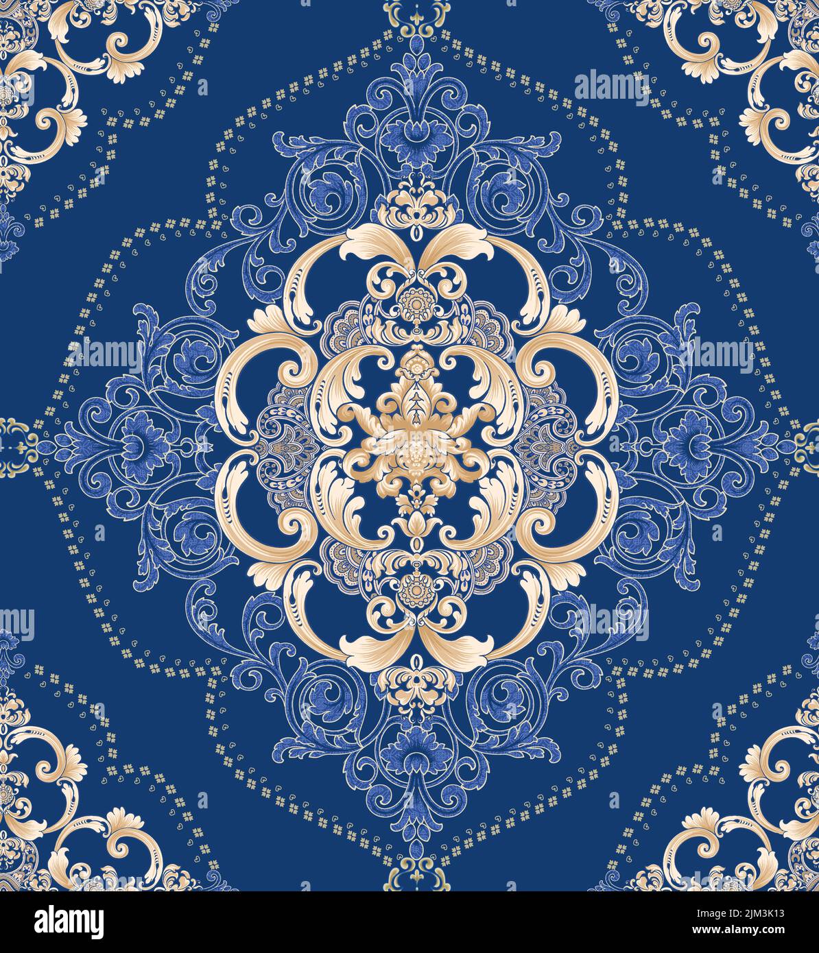 a vector art of blue carpet illustration Stock Photo - Alamy