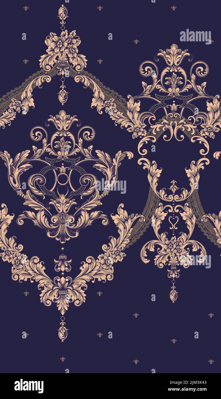 a vector art of blue carpet illustration Stock Photo - Alamy