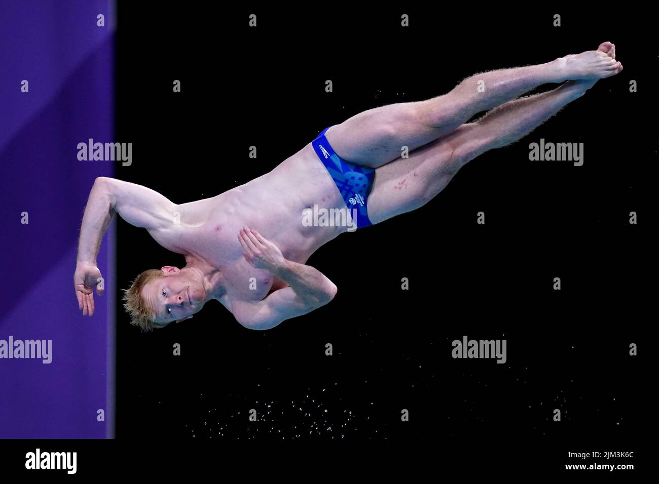 Scotland’s James Heatly in action during the Men’s 1m Springboard Final ...