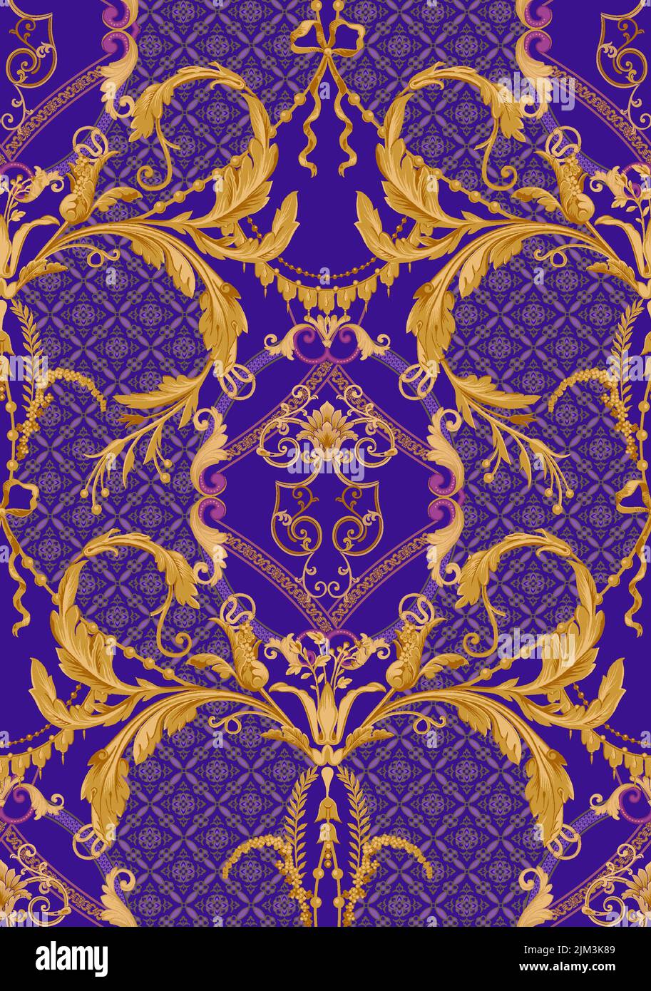 A beautiful, colorful background with classic, vintage patterns Stock ...