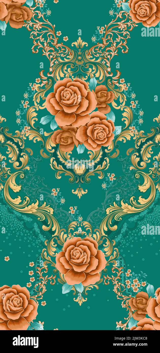 A beautiful, colorful background with classic, vintage patterns Stock ...