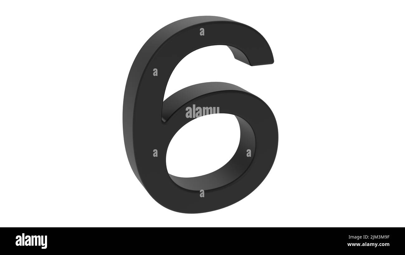 6 number six gold silver 3d glass crystal anniversary render ...