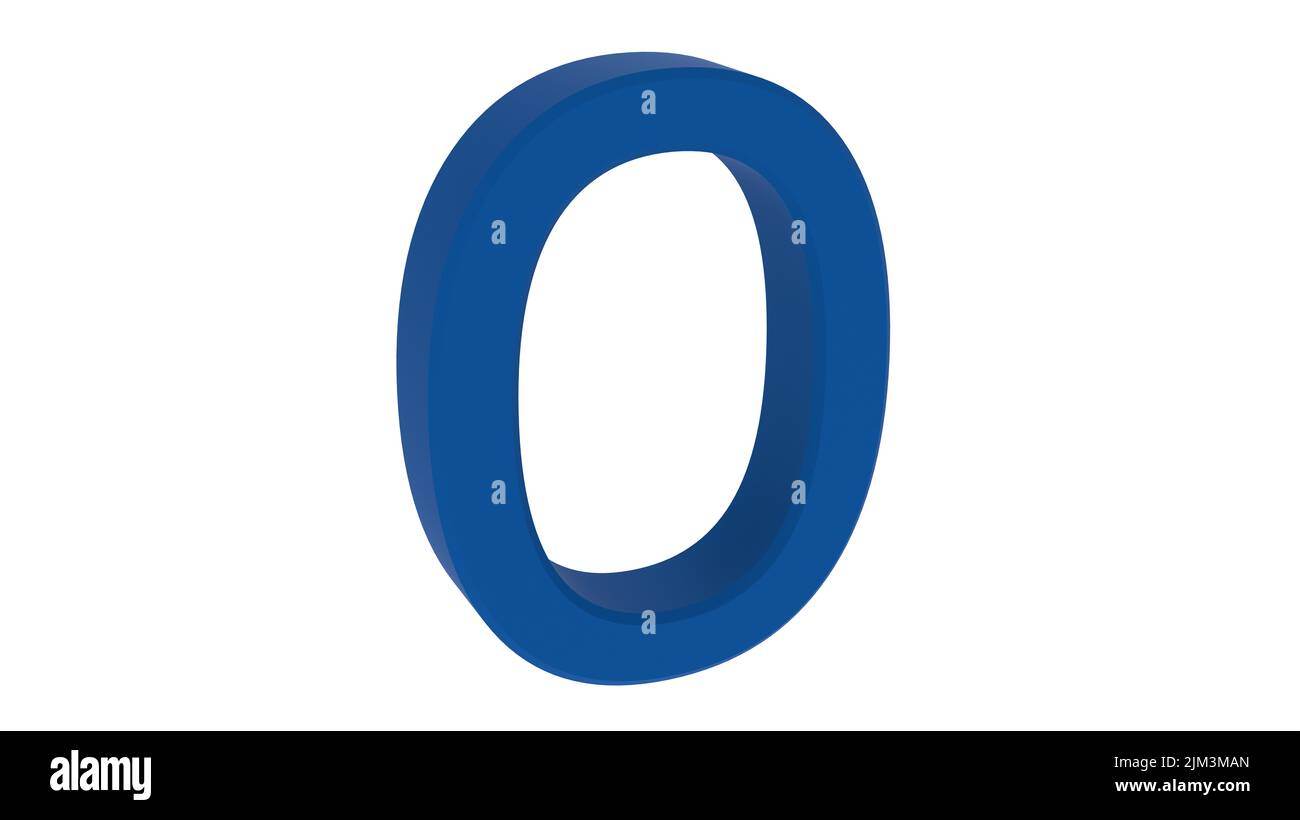 number zero gold 0 silver 3d glass crystal anniversary render ...