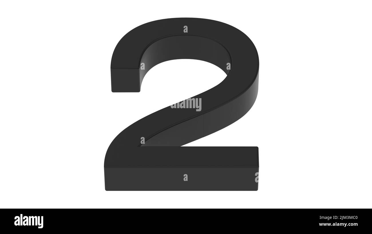 number 2 gold two silver 3d glass crystal anniversary render ...