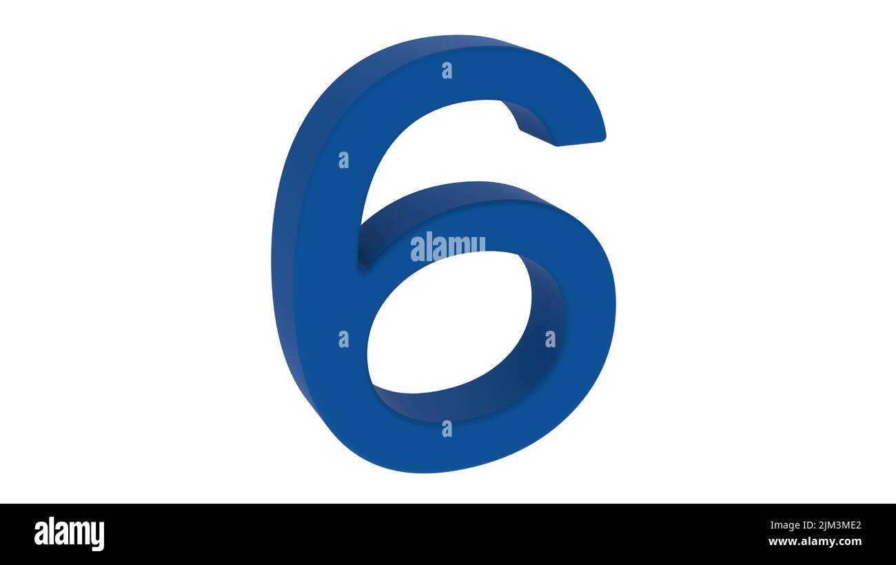 6 number six gold silver 3d glass crystal anniversary render ...