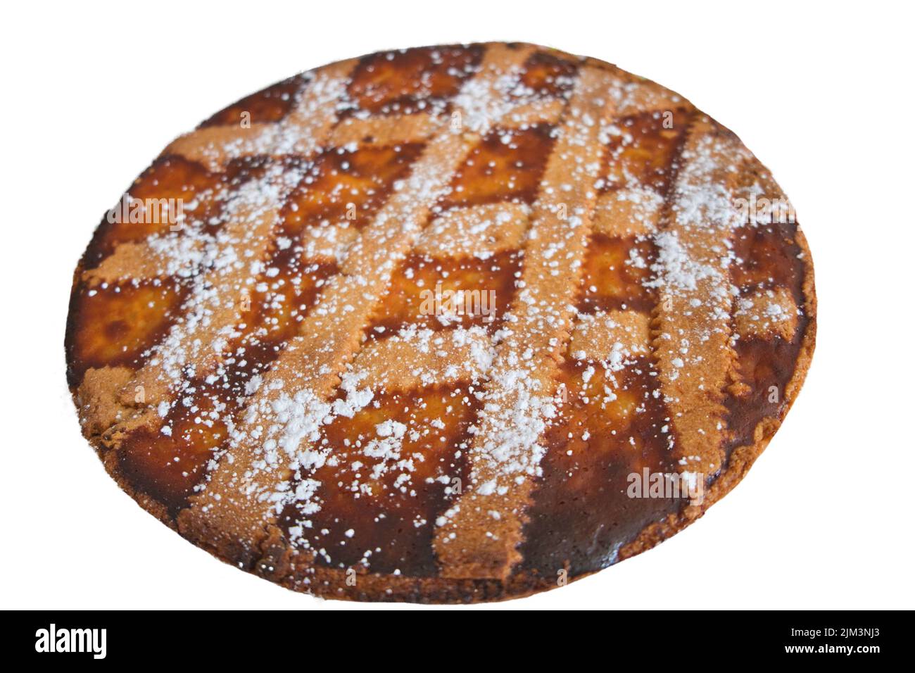 traditional easter cake from napoli called Pastiera napoletana, white ...