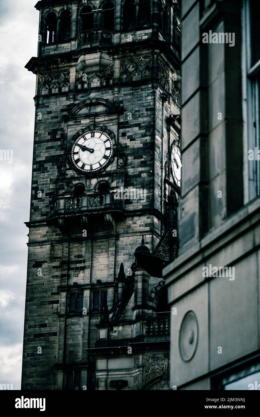 A historic clock tower exterior Stock Photo - Alamy