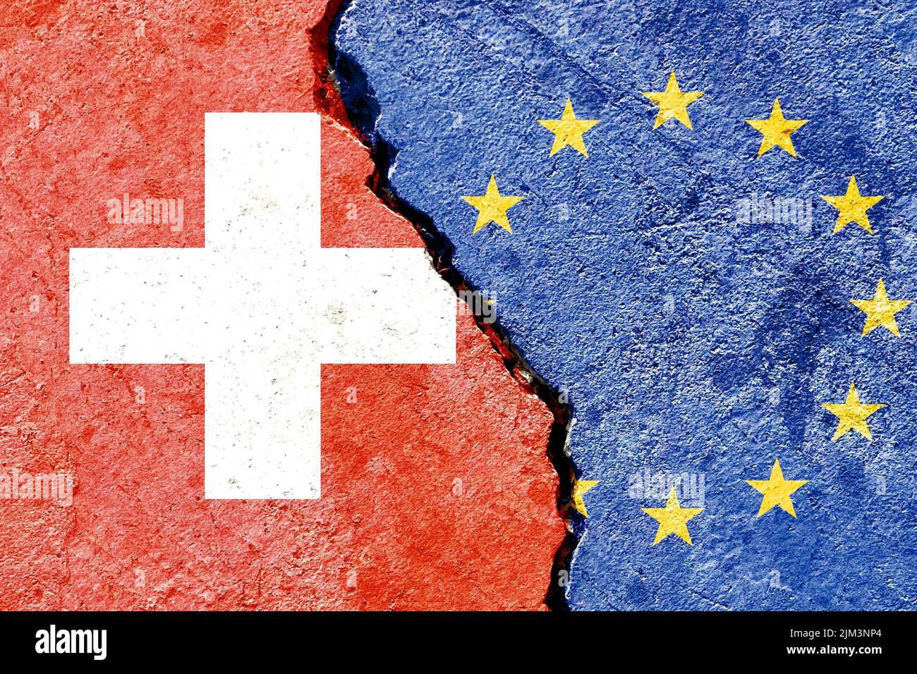 abstract Swiss European Union politics relationship friendship divided ...