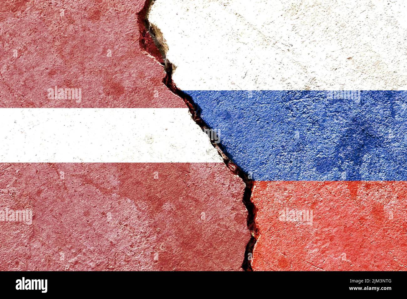 abstract Latvia Russia politics relationship friendship divided ...