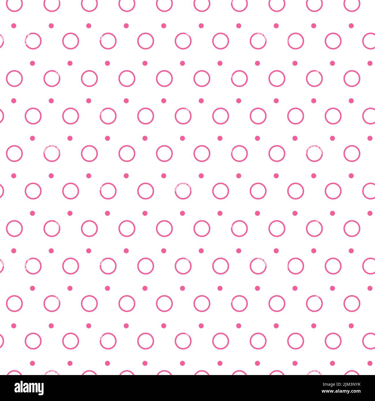 Pink polka dot seamless pattern for textile design, simple geometric ...