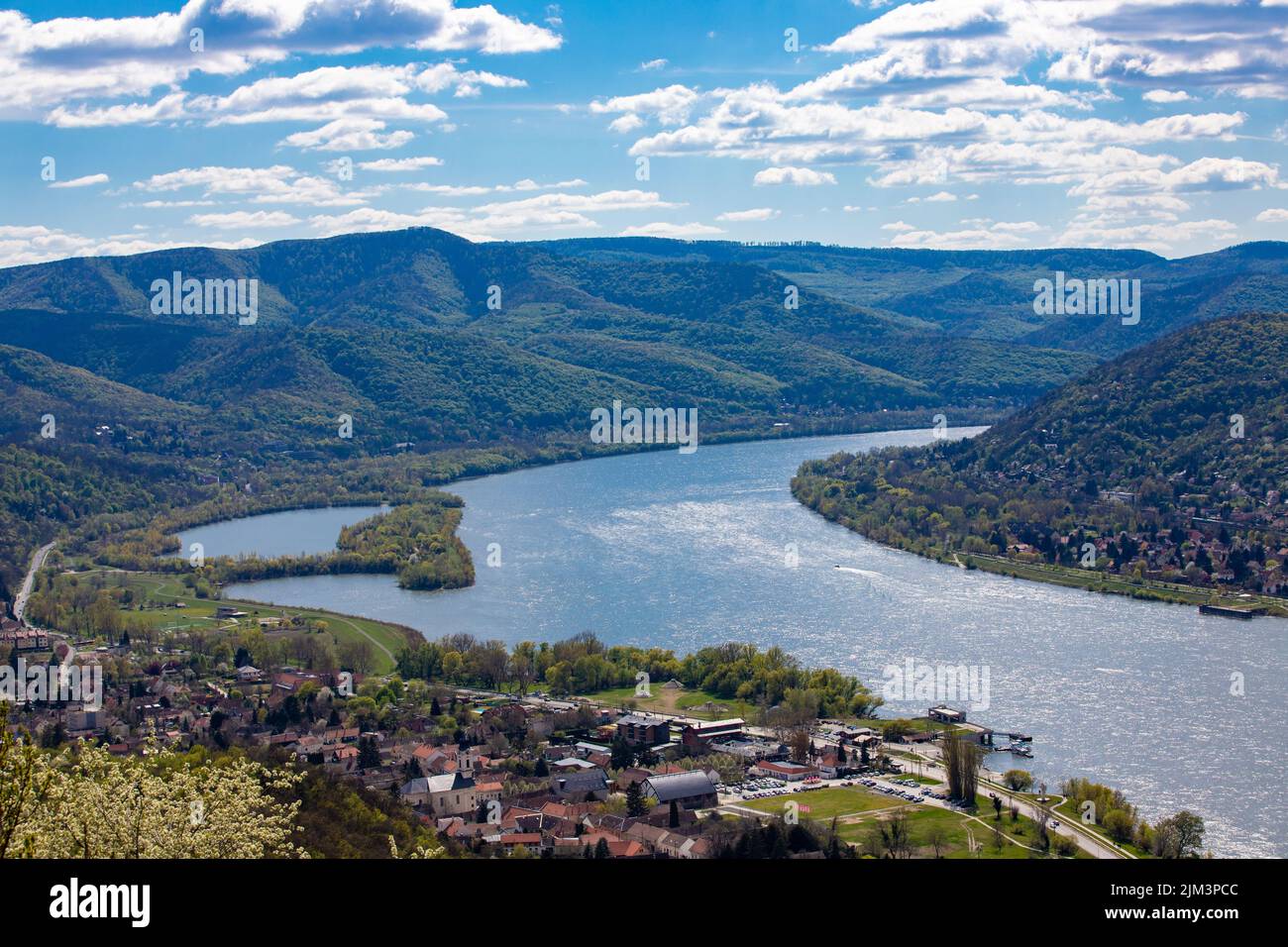 Danube bend aerial hi-res stock photography and images - Alamy