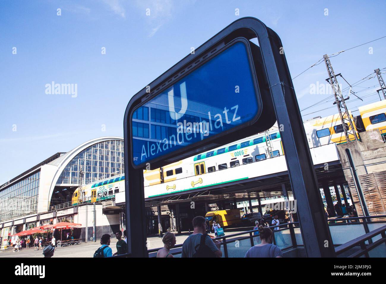 Berlin, Germany. 4th Aug, 2022. Alexanderplatz Berlin U-Bahn station ...
