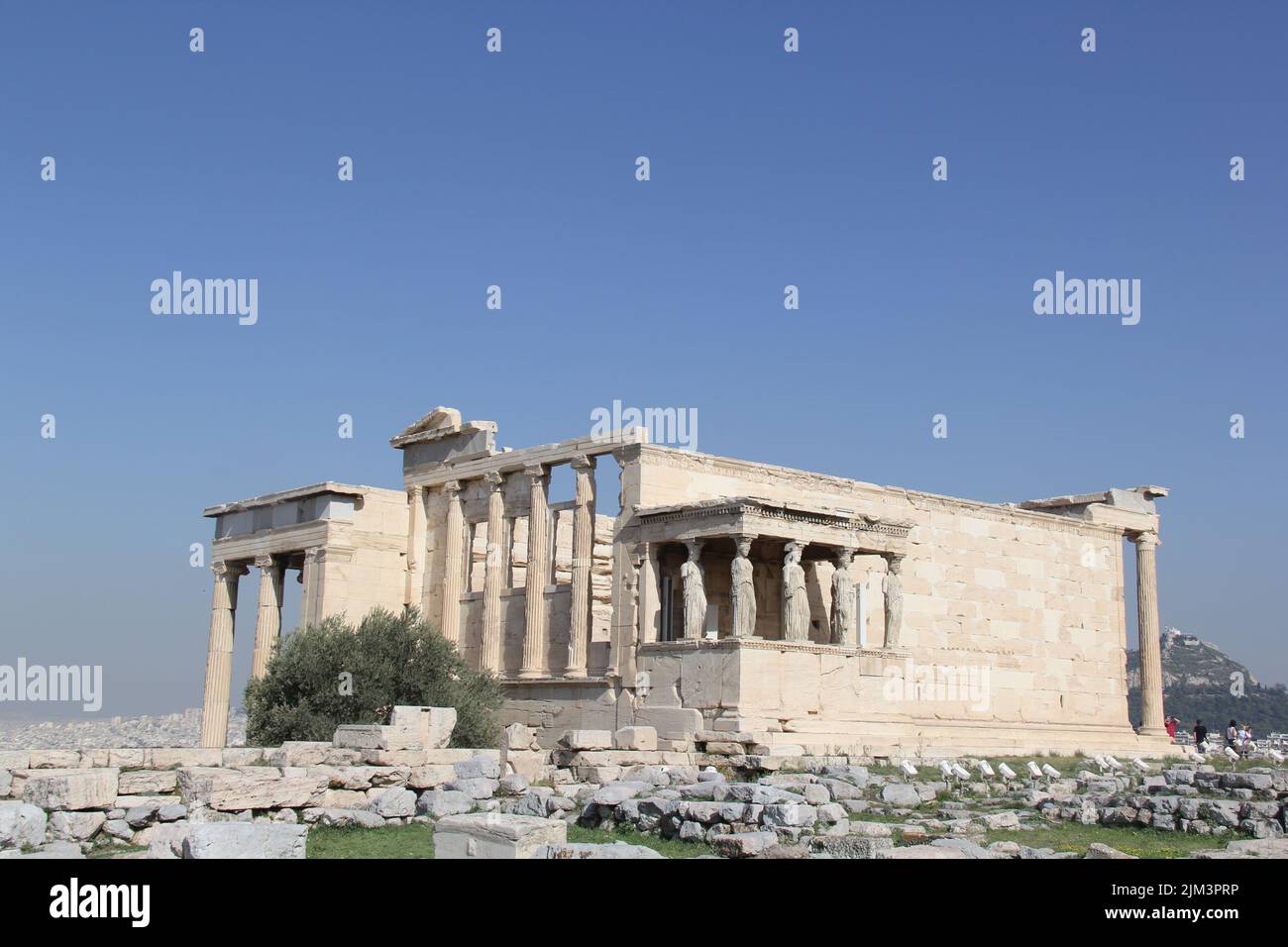 The Erechtheion or Temple of Athena Polias on the north side of the ...