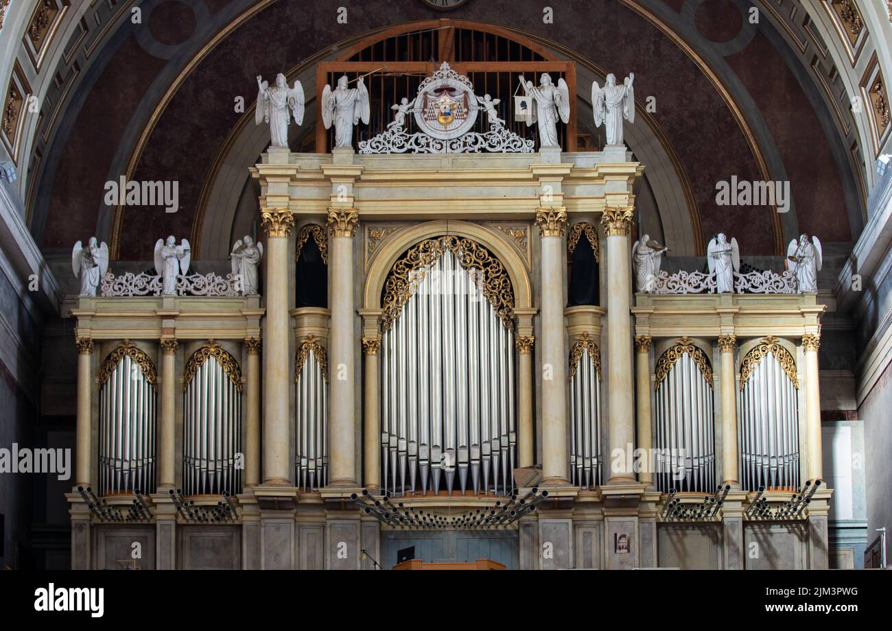 Architectural details at the Cathedral of the Assumption of the Blessed ...