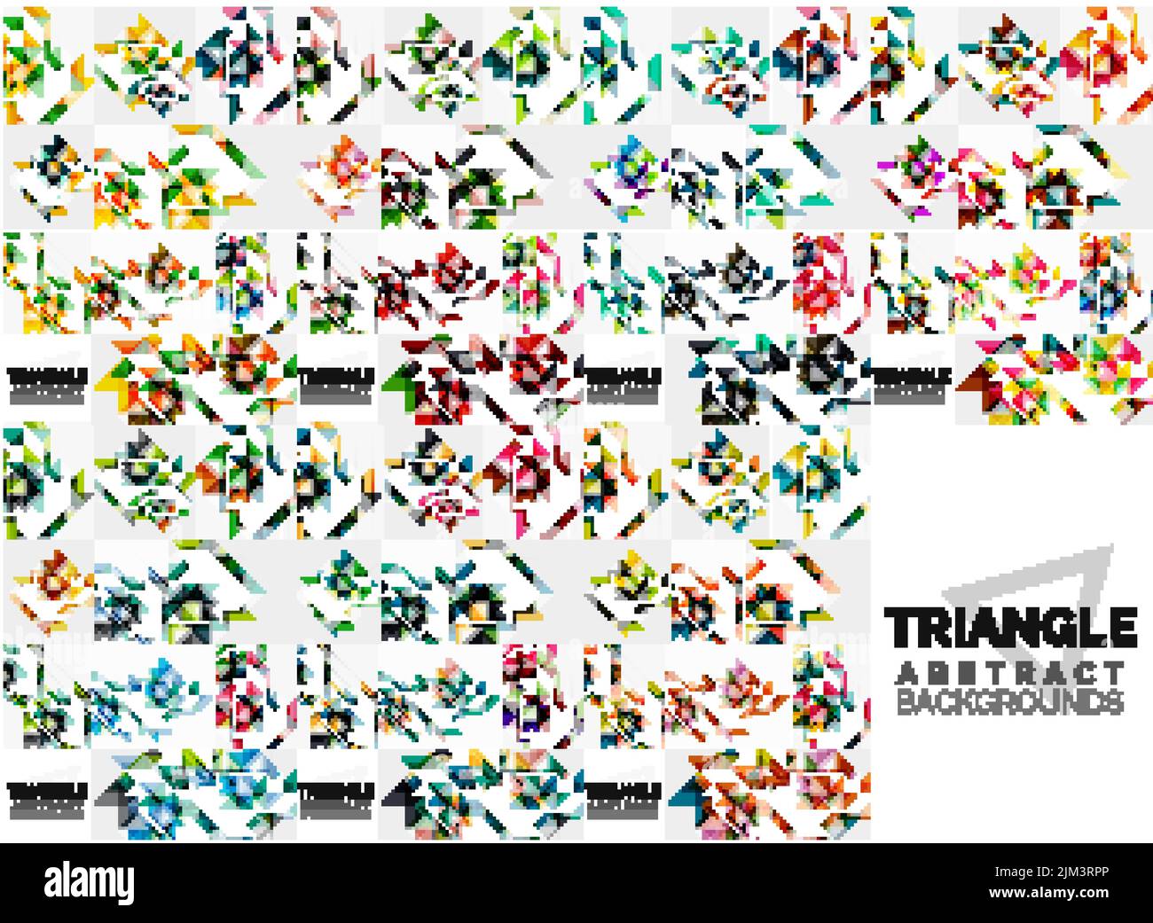 Abstract geometric background. Modern overlapping triangles. Unusual ...