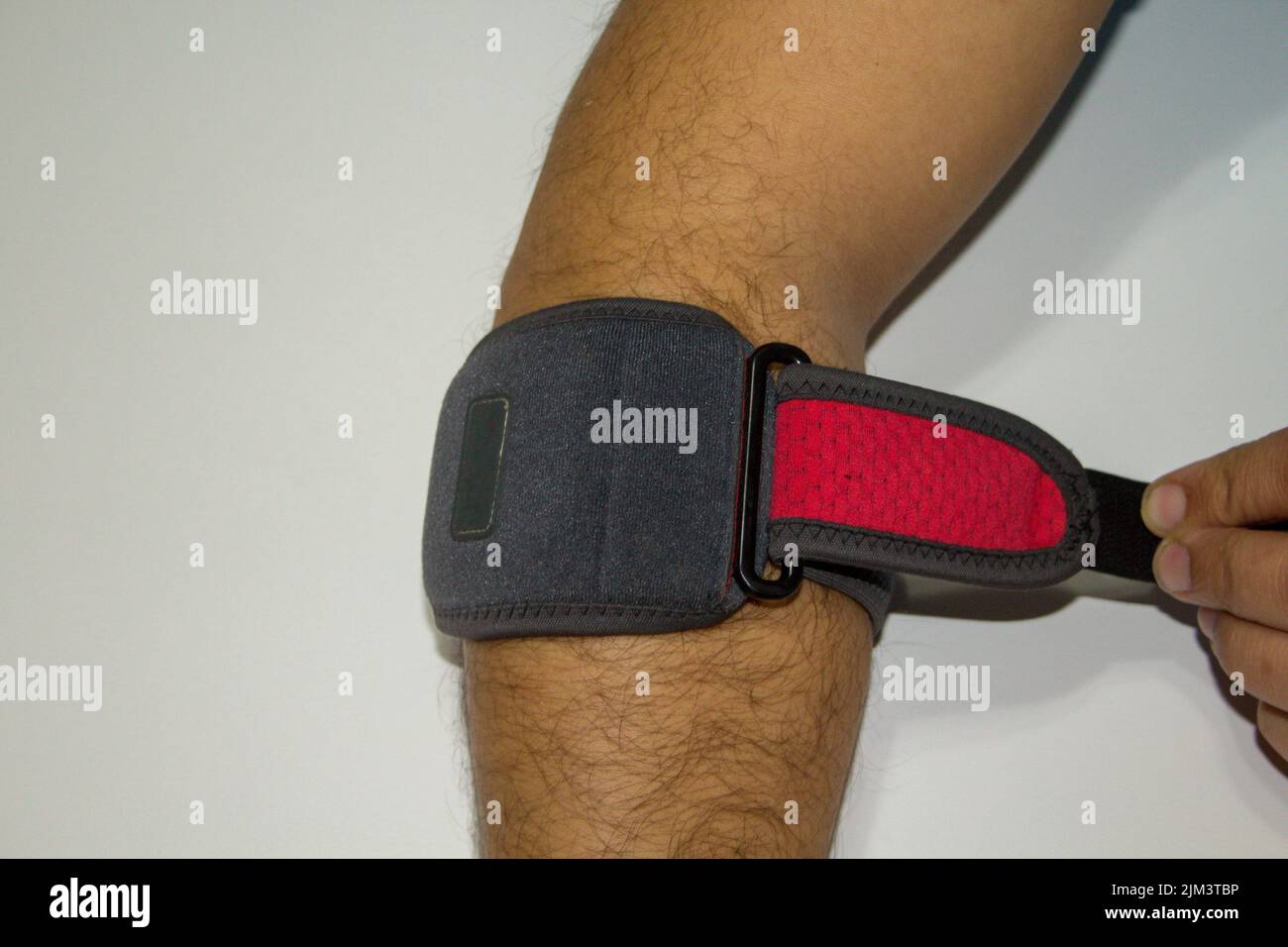 Image of the arm of a man suffering from epicondylitis while wearing a ...