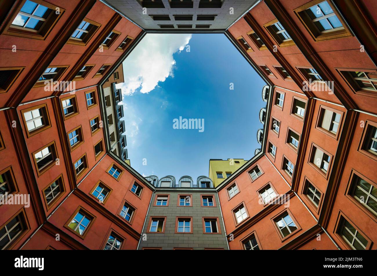 Hexagonal city aerial hi-res stock photography and images - Alamy