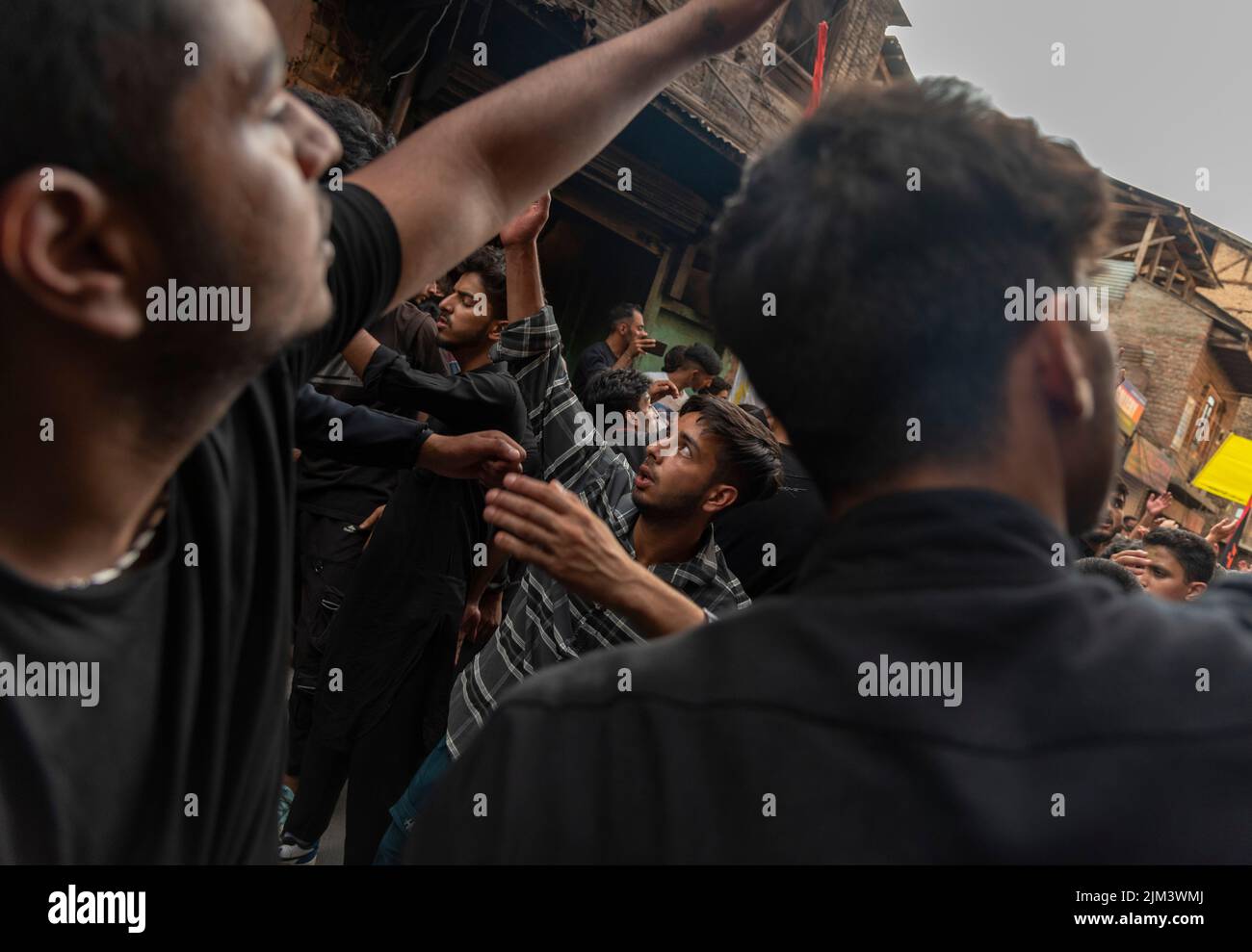 Shia Muslims beat their chests during a religious procession on the 5th ...
