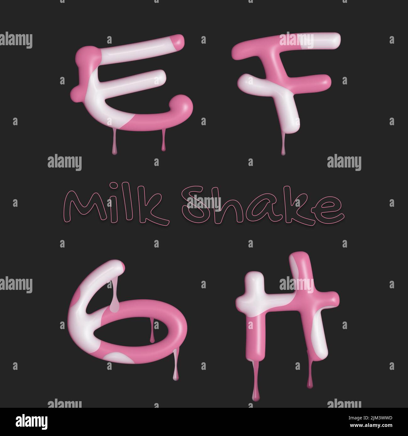 Handwritten decorative alphabet hi-res stock photography and images - Alamy