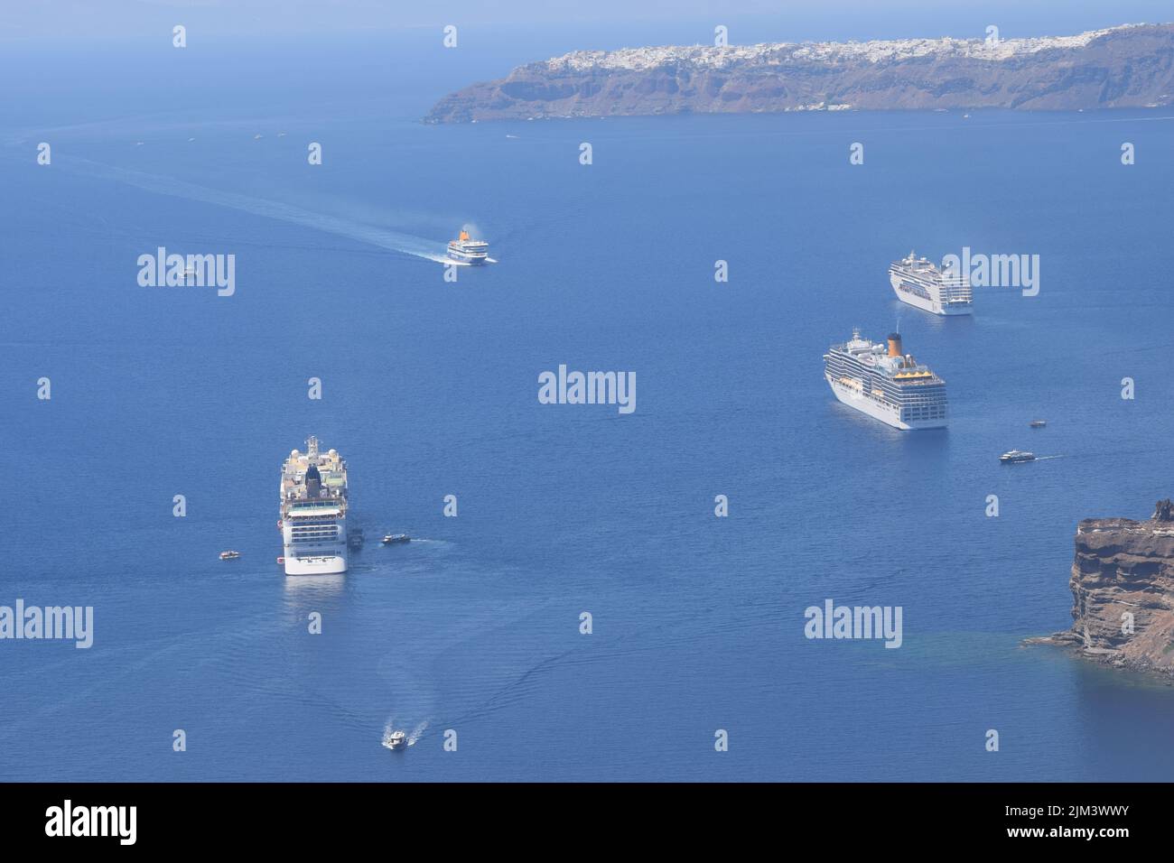 Cruise Ships in Tender Port Stock Photo - Alamy