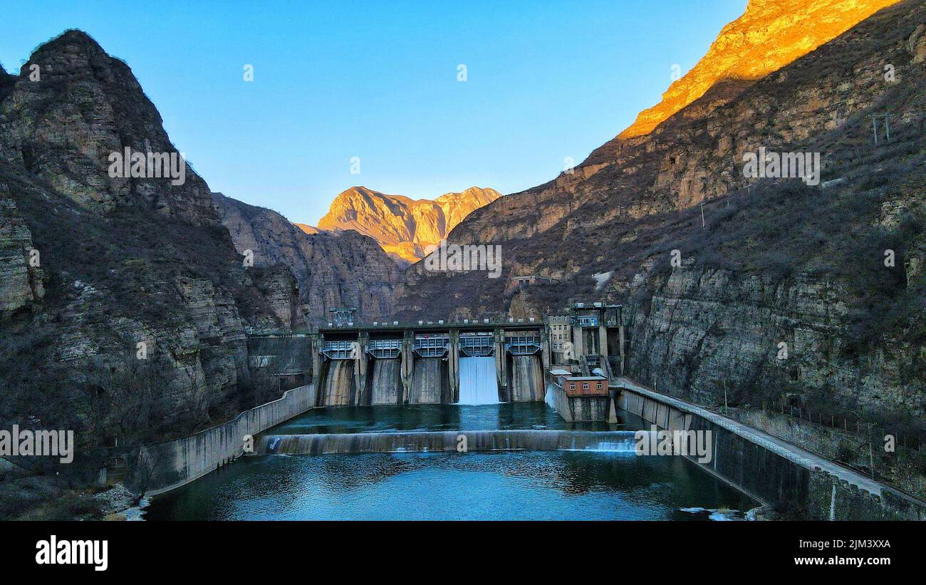 an aerial photo of Pearl Lake Reservoir in China Stock Photo - Alamy