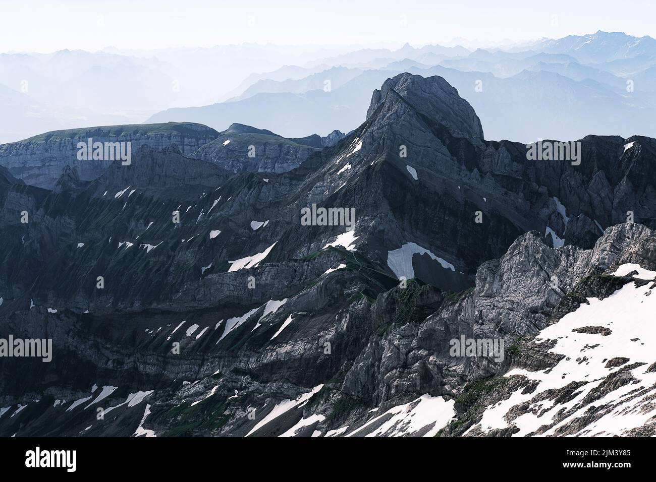 A mesmerizing view of the Santis mountain Stock Photo - Alamy