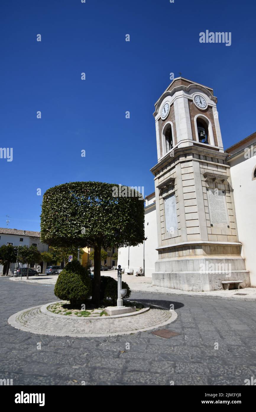 The bell tower of a church in Bisaccia, Italy Stock Photo - Alamy