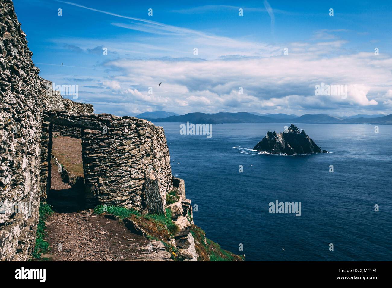 Skellig aerial hi-res stock photography and images - Alamy