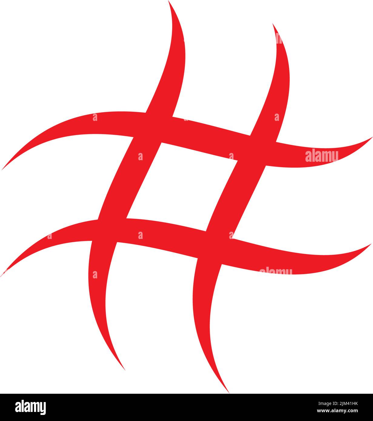 Hash tag logo design inspiration vector icon template Stock Vector ...