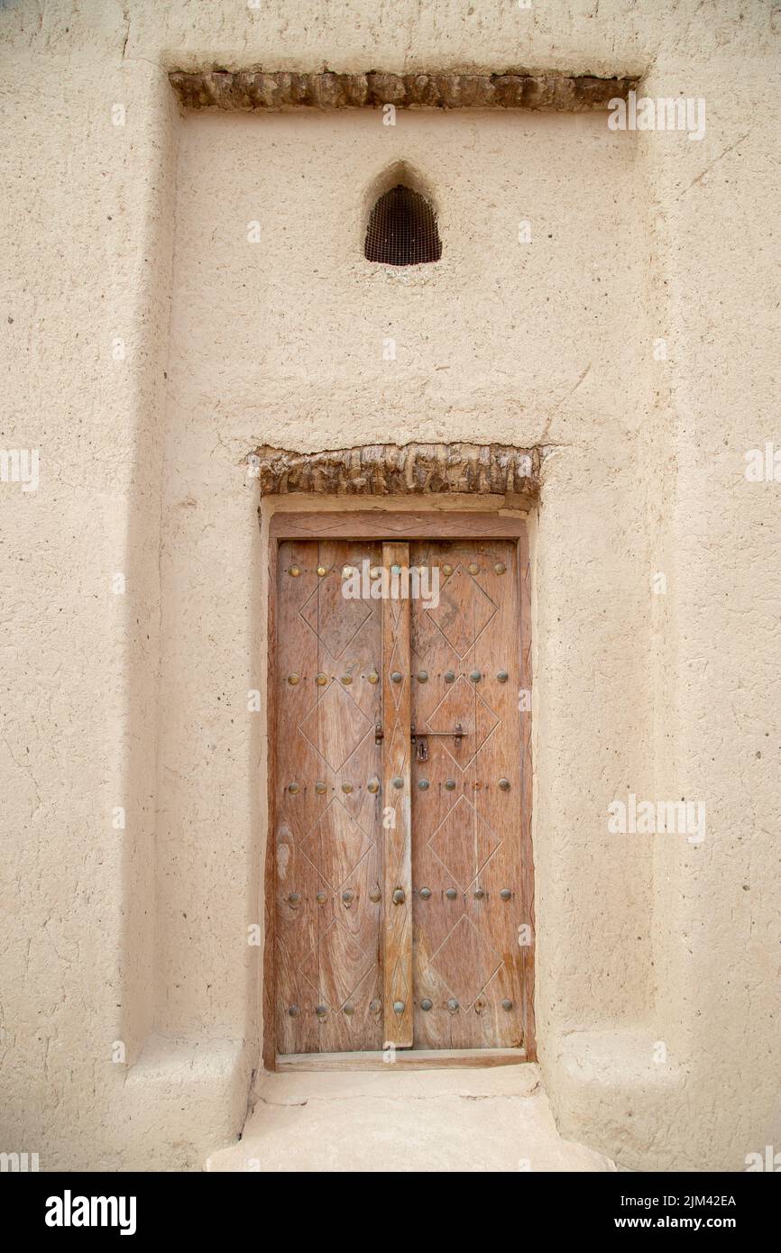 old wooden doors close up in Arabian style vintage Stock Photo - Alamy