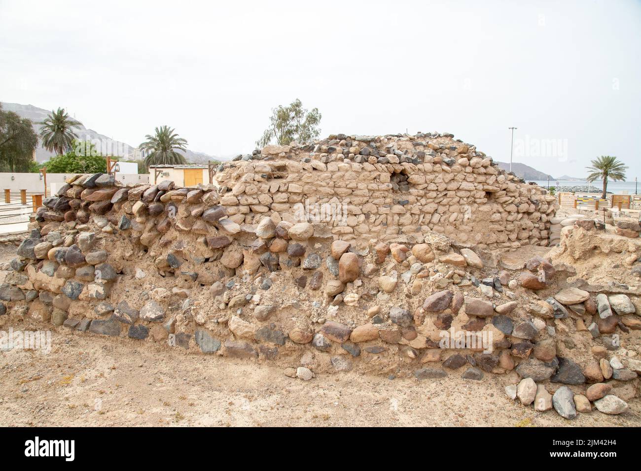 ancient buildings in desert with stone and clay with grain and out of ...