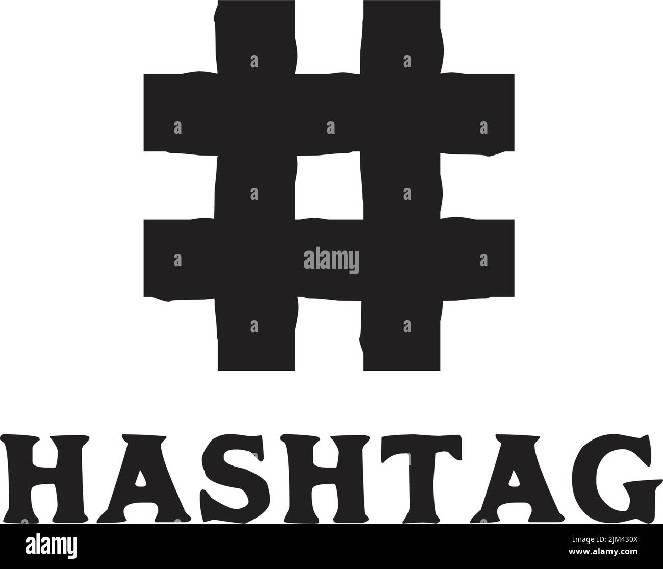 Hash tag logo design inspiration vector icon template Stock Vector ...