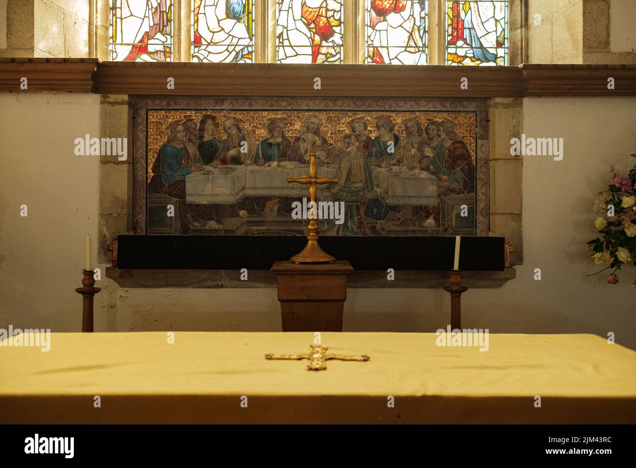 Interior of St Crewenna (CHURCH OF SAINT CREWEN), Crowan, Cornwall ...