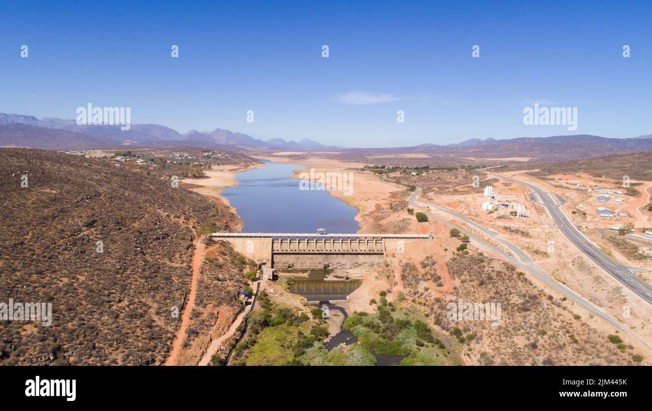Aerial view town dam of south africa hi-res stock photography and ...