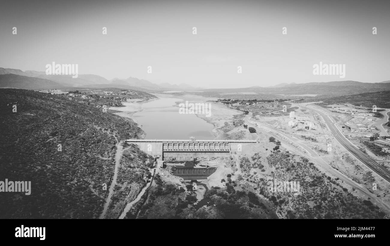 Aerial view town dam of south africa hi-res stock photography and ...