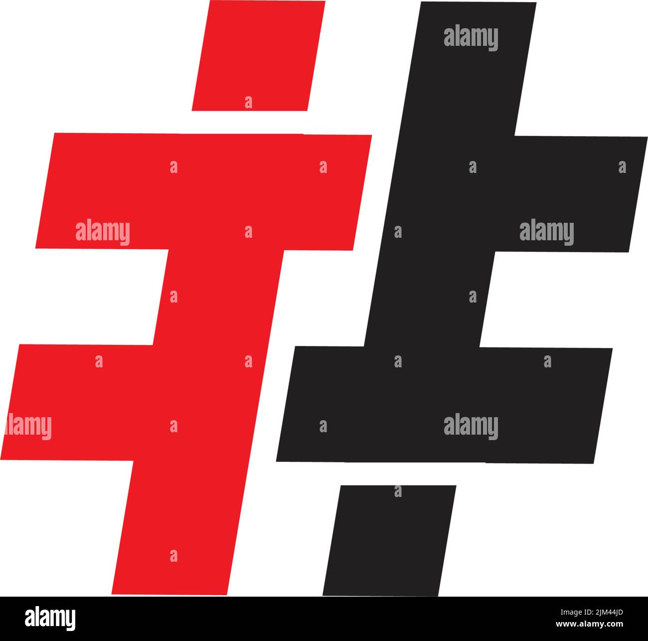 Hash tag logo design inspiration vector icon template Stock Vector ...