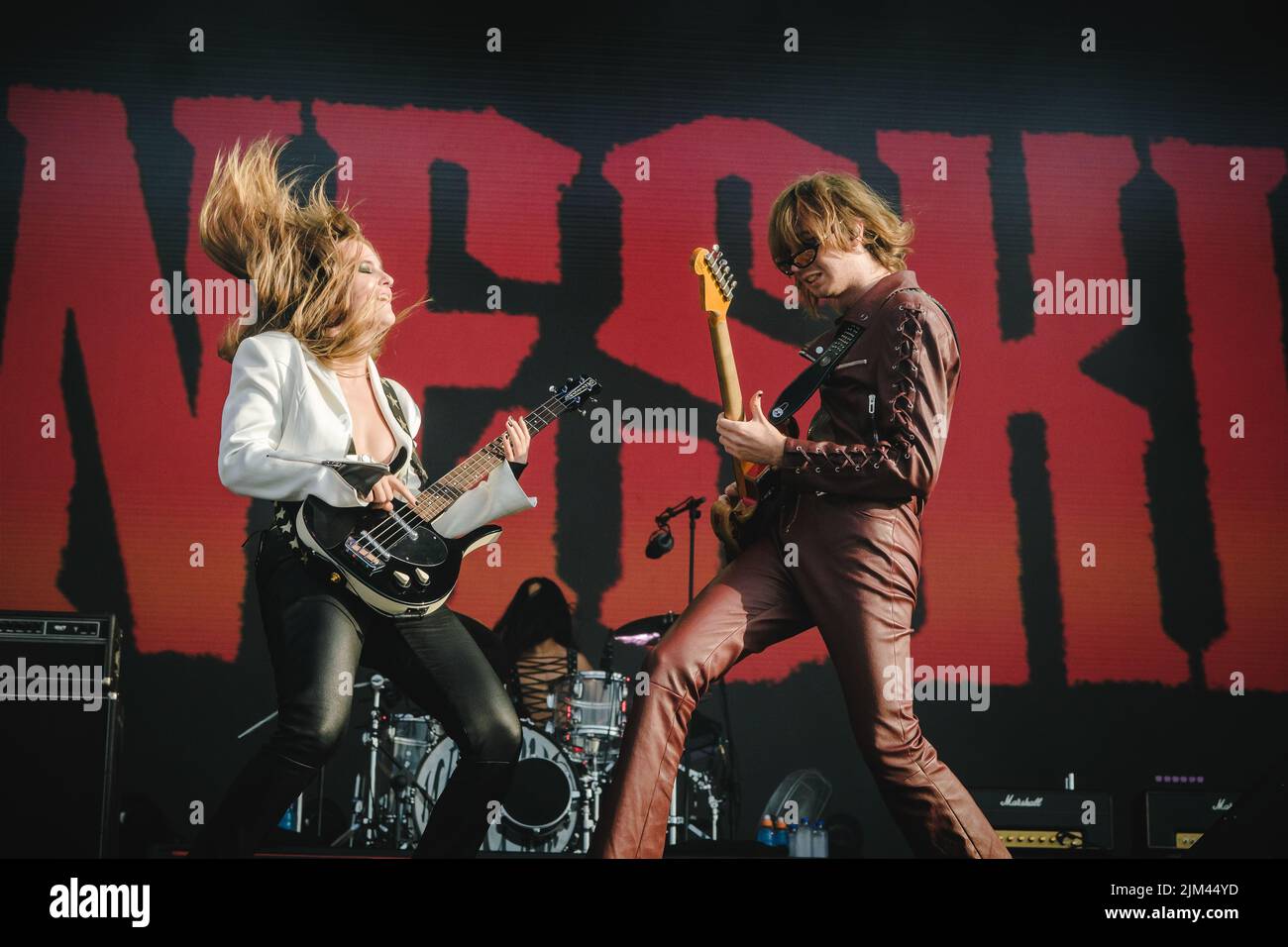 Stockholm, Sweden. 01st, July 2022. The Italian glam rock band Måneskin ...
