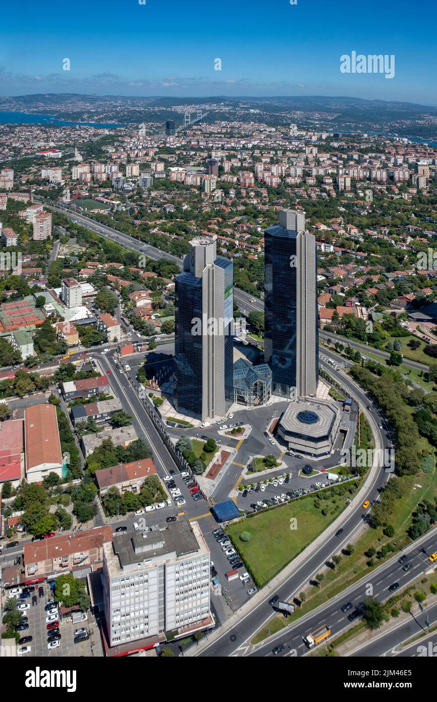 Istanbul seen from the tallest building in Turkey Stock Photo - Alamy