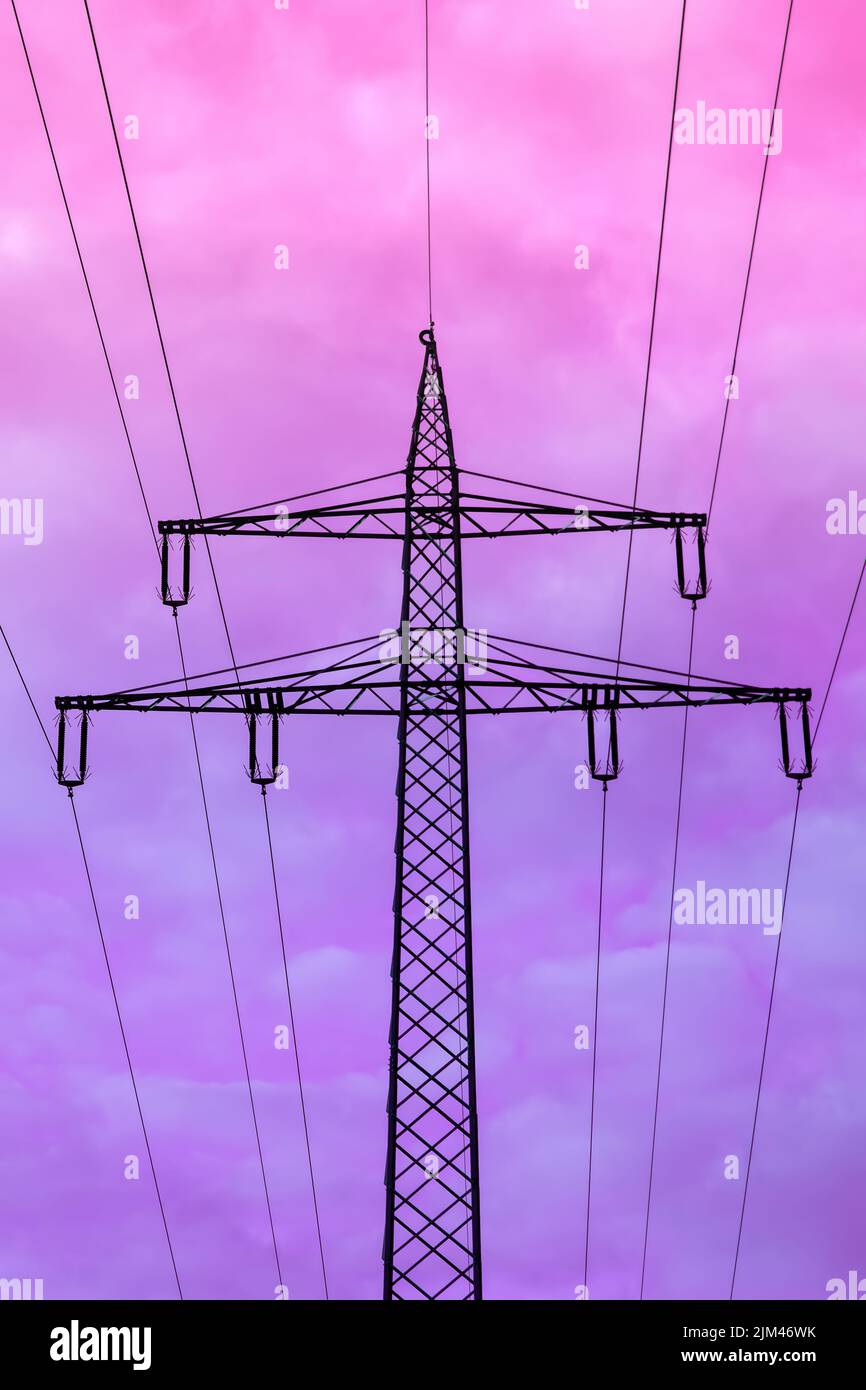 Vertical shot electrical pole hi-res stock photography and images - Alamy
