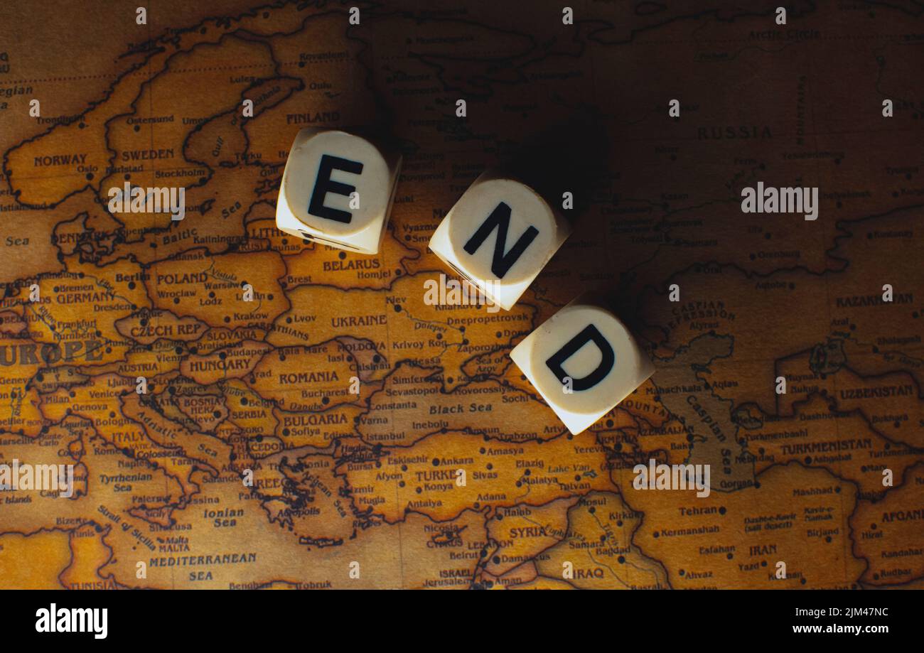 Peace world map word hi-res stock photography and images - Alamy