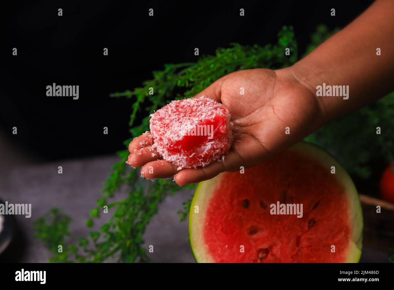 watermelon summer cool dessert recipe Stock Photo - Alamy