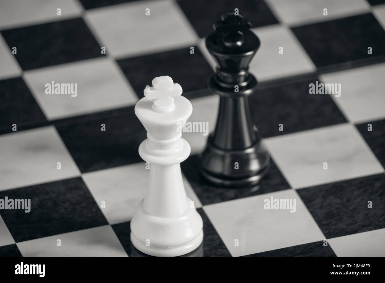 Two chess pieces, two kings on chess board Stock Photo - Alamy Two chess pieces, two kings on chess board Stock Photo - Alamy