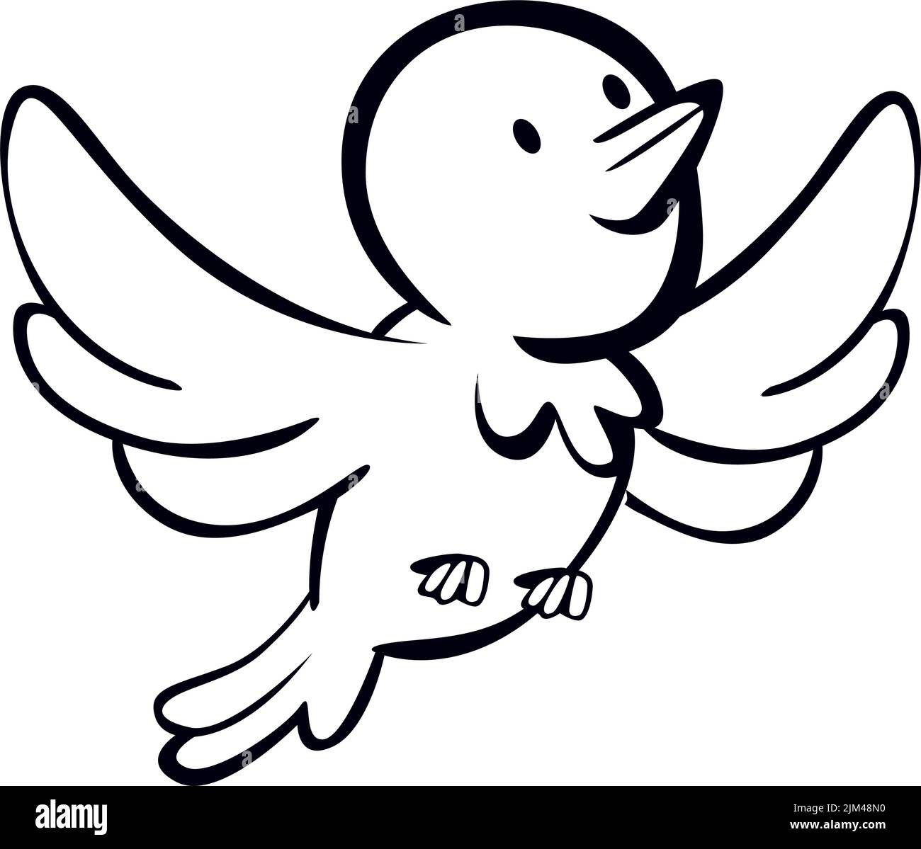 Flying bird cartoon animation hi-res stock photography and images - Alamy