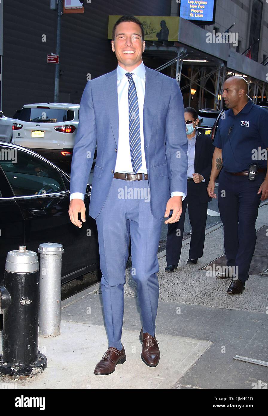 New York, NY, USA. 4th Aug, 2022. Will Reeve on the set of Good Morning ...