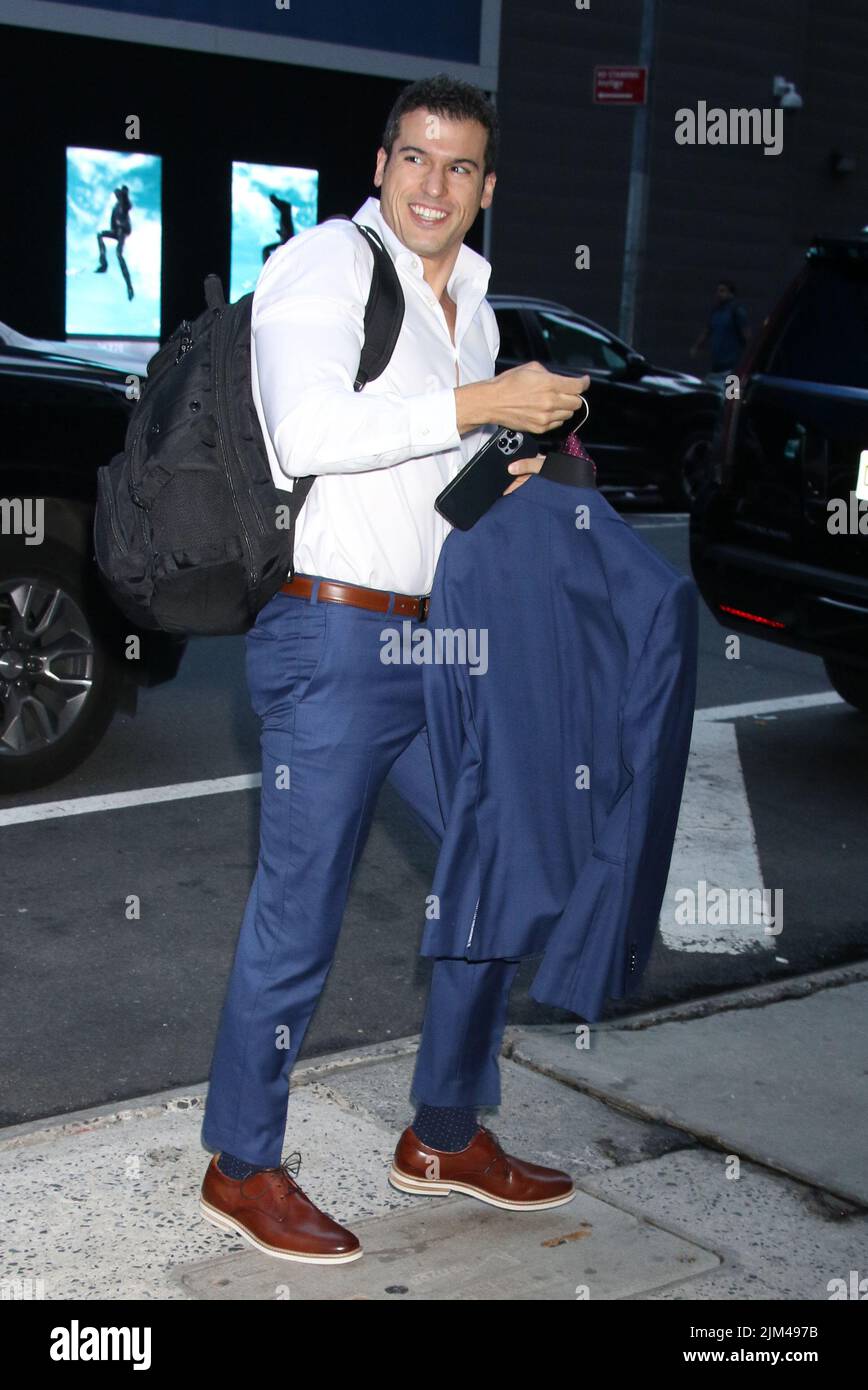 New York, NY, USA. 4th Aug, 2022. Gio Benitez on the set of Good ...