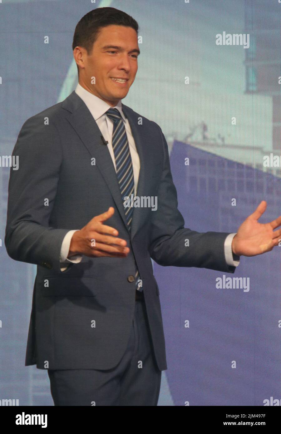 New York, NY, USA. 4th Aug, 2022. Will Reeve on the set of Good Morning ...