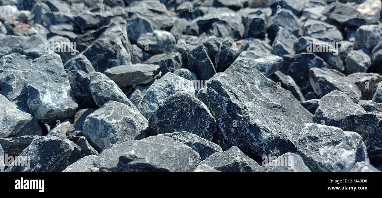 cloe up of big gray blue stones Stock Photo - Alamy