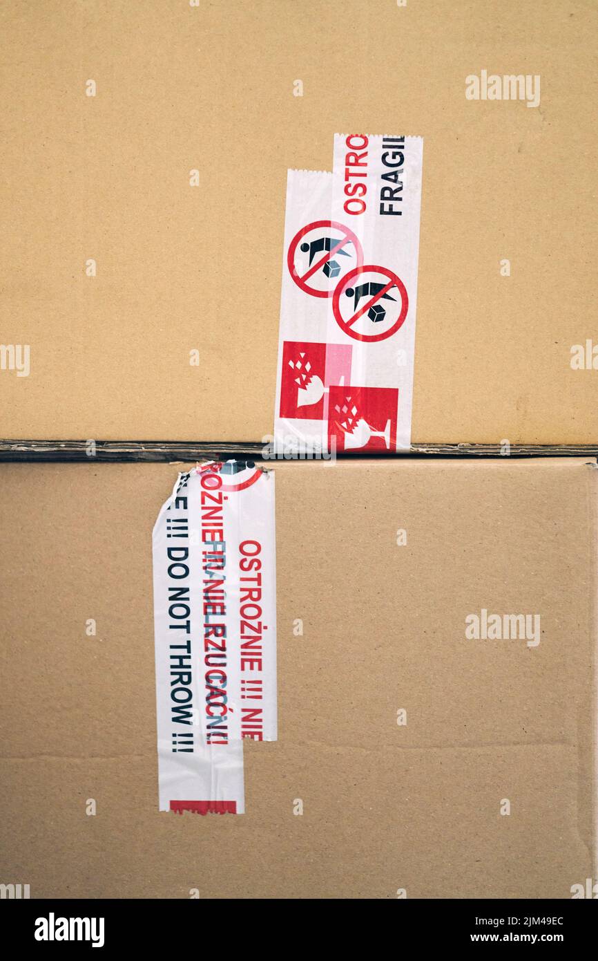 Tacked boxes hi-res stock photography and images - Alamy