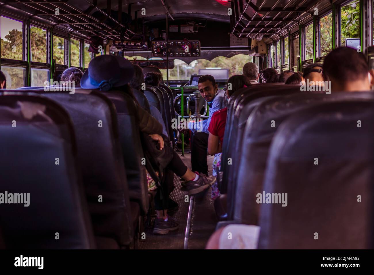 Chicken bus inside hi-res stock photography and images - Alamy