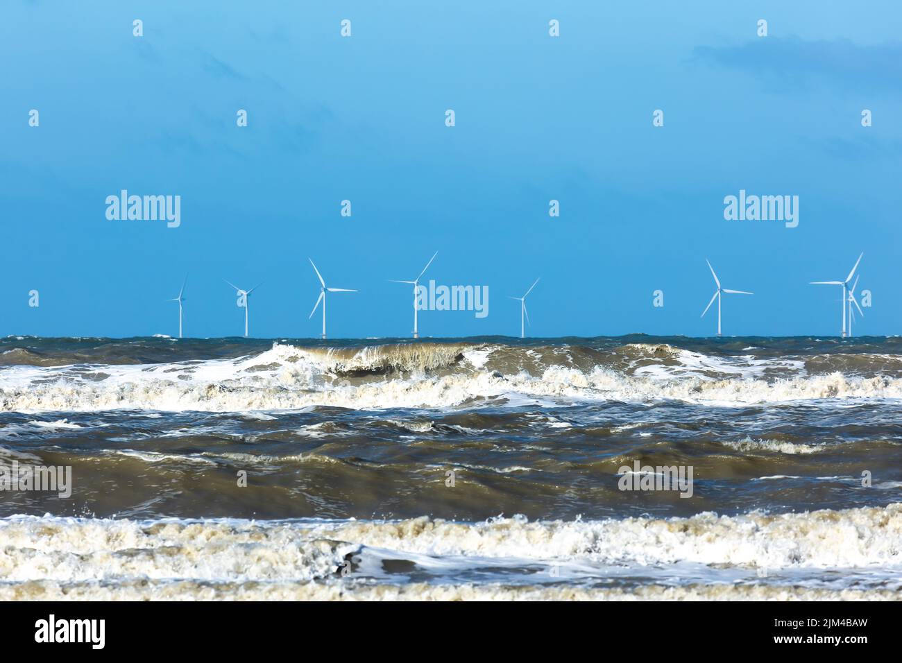 Offshore wind turbine storm wave hi-res stock photography and images ...